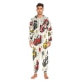 1-Pack Onesie Adult Hooded Pajamas, Soft Fleece Full Zip One Piece ...