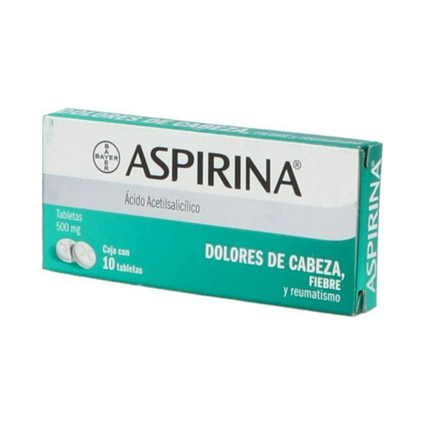 Aspirina 500 mg Caja Con 10 Tabletas Masticables | Walmart en línea