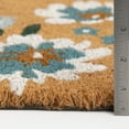 Home Decor Collection Blue Floral Loves Grows Here Outdoor Doormat, 18 ...