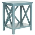 Free Shipping! Safavieh Candence Coastal Cross Back End Table Slate ...