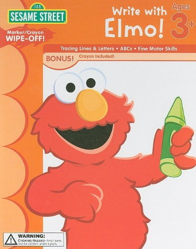 Pre-Owned Sesame Street Wipe Off Workbooks: Write with Elmo ...