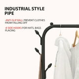 "CATGOOD Free Standing Hanging Clothes Rack, Black Metal Garment Rack ...