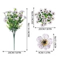 AFACUHX 4PC Artificial Flowers Realistic Silk Bouquets Weather ...