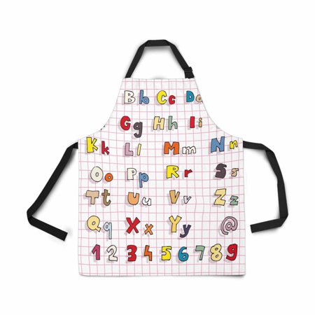 HATIART Alphabet ABC with Shadows and Colors Apron for Women Men Girls ...