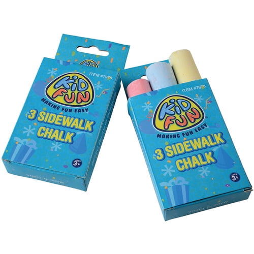 SIDEWALK CHALK 4" (3 PC) - Walmart.com