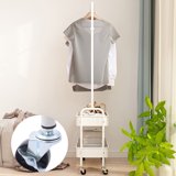 Wuzstar Metal Clothing Rack Stand Floor Garment Rack with 2 Tier Basket ...
