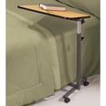 EasyComforts Rolling Tray Table with Swivel Casters, Adjustable Height ...
