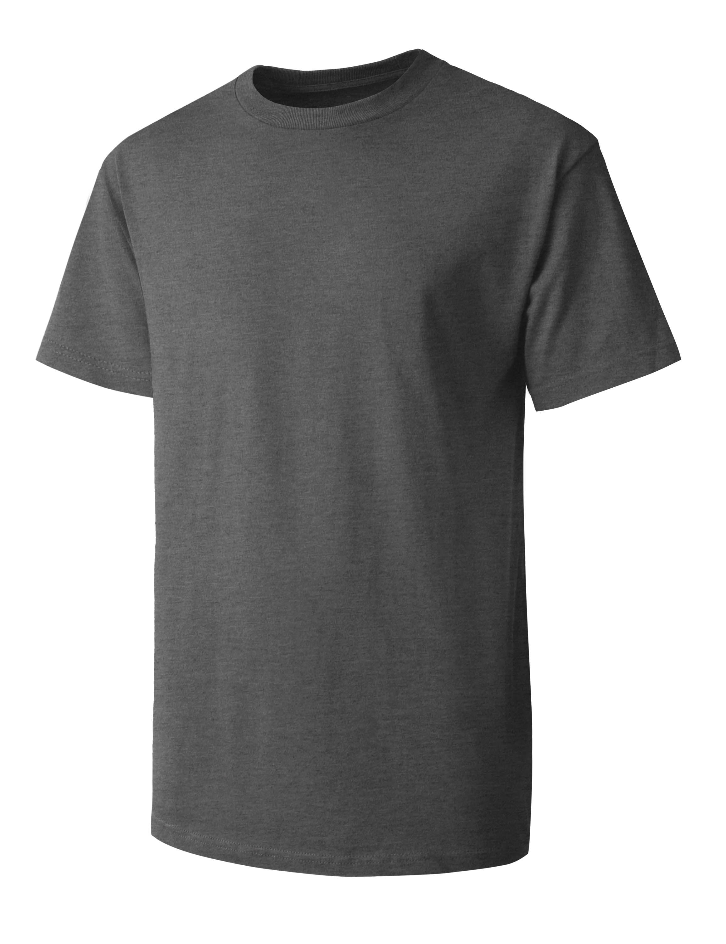 Mens Basic Crew Neck Solid Plain Tee Shirts - Walmart.com