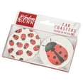 P. Graham Dunn Ladybugs Red and White 2.75 x 2.75 Absorbent Ceramic Car ...