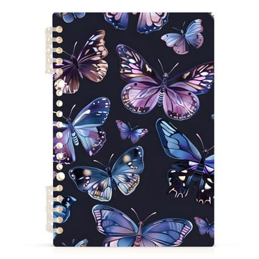 Beautiful Watercolor Butterflies Spiral Notebooks 60 Sheets 120 Pages ...