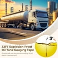 33FT/10m Oil Tank Gauging Tape, Explosion-Proof Stainless Steel Oil ...