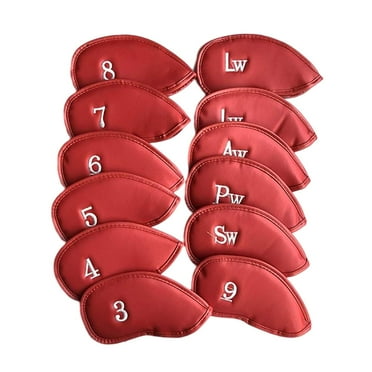 11Pcs/Set Golf Club Covers for Irons with Large Number Headcovers ...