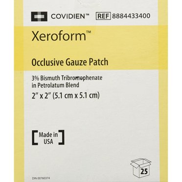 Xeroform 8884433605 (Set of 3) Xeroform Occlusive Petrolatum Gauze ...