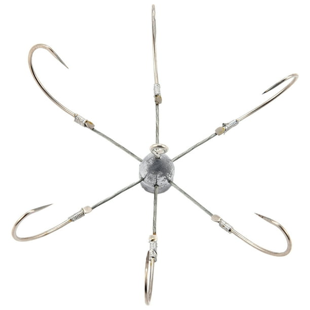 Anchor Hook 6 Claws Lead/Copper Crab Hook Steel Explosion Hook Lead ...