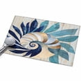 Abstract Ocean Conch Leaves Rectangle Area Rug 2x3ft,Living Room Rug ...