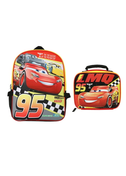 Cars Kids 14” Light Up Backpack 4-Piece Set, Multi-color - Walmart.com