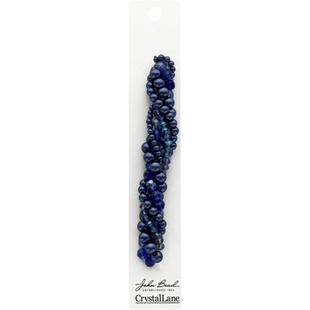 Crystal Lane Twisted Bead Strands Forget-Me-Knot blue - 140-160 DIY ...