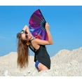 Large Folding Hand Rave Fan Popping Fan for Line Dancing Clacking Fans ...
