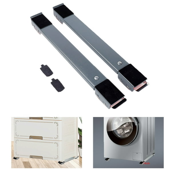 Washing Machine Bracket Wheel Universal Adjustable Movable Base , Plata ...