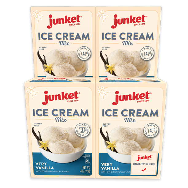 Junket Ice Cream Mix Very Vanilla, 4 Ounce (Pack of 4) - Walmart.com