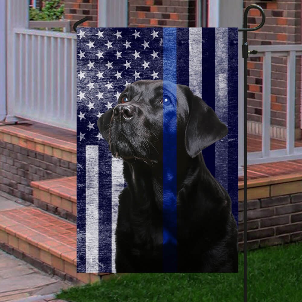FLAGWIX American Flag - Black Labrador. The Thin Blue Line American ...