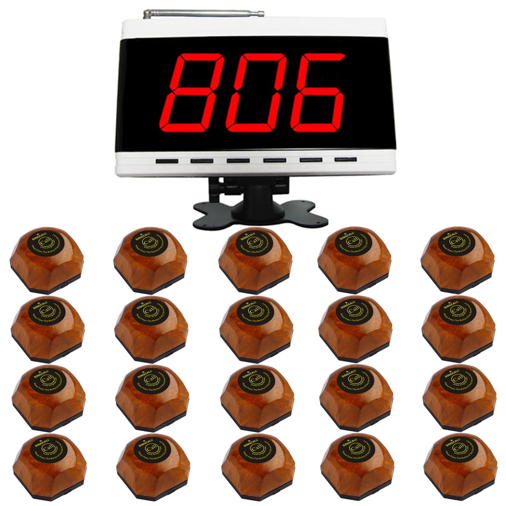 SINGCALL Wireless Restaurant Table Call System, Waiter Caller for ...