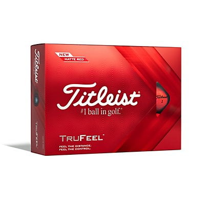 Titleist TruFeel Golf Balls, 12 Pack, Red - Walmart.com