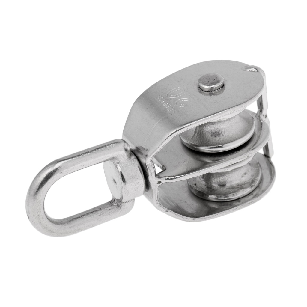 Buy Swivel Pulley Sheave Rigging Metal Rope Hanging Lifting Wheel M20 ...