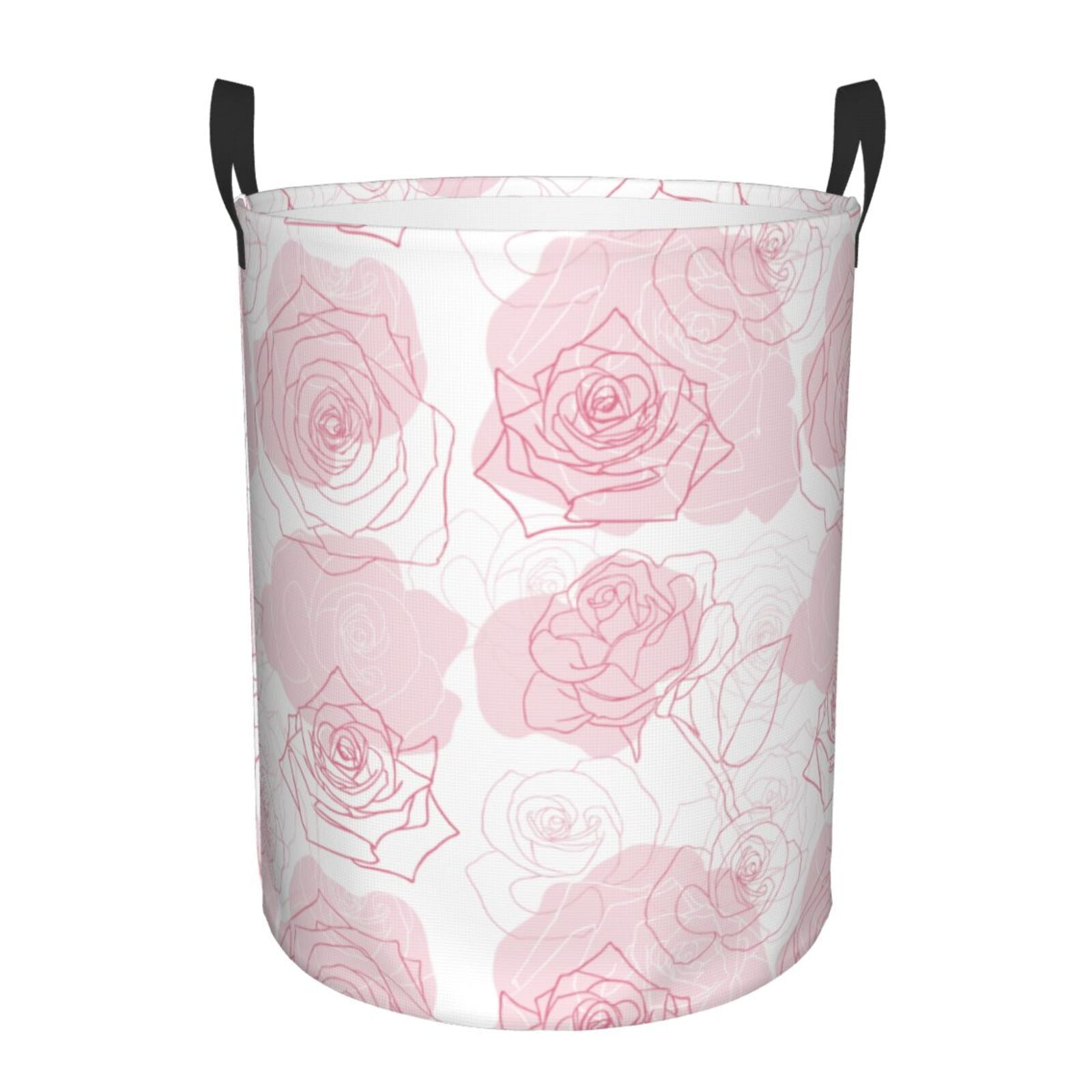 XMXT Collapsible Laundry Basket, Roses Line Drawing Illustration ...