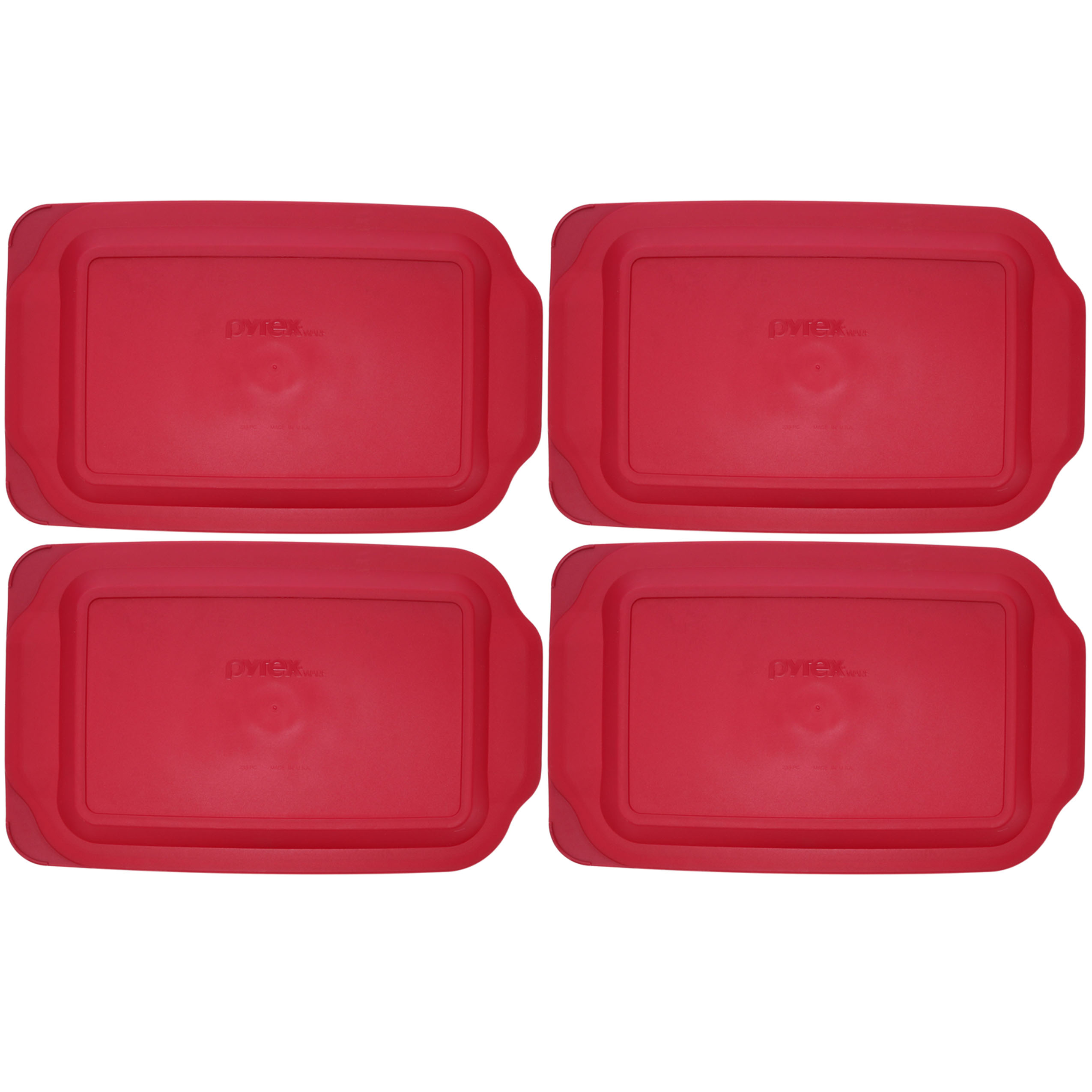 Pyrex 232-PC Sangria Red Rectangle Plastic Storage Replacement Lid ...