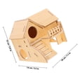 BESTYASH Wooden Hamster Hideout for Small Animals Cozy and Engaging ...