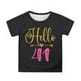 67 Six Seven Letter T-Shirts For Kids T-Shirts Casual Girls Summer ...