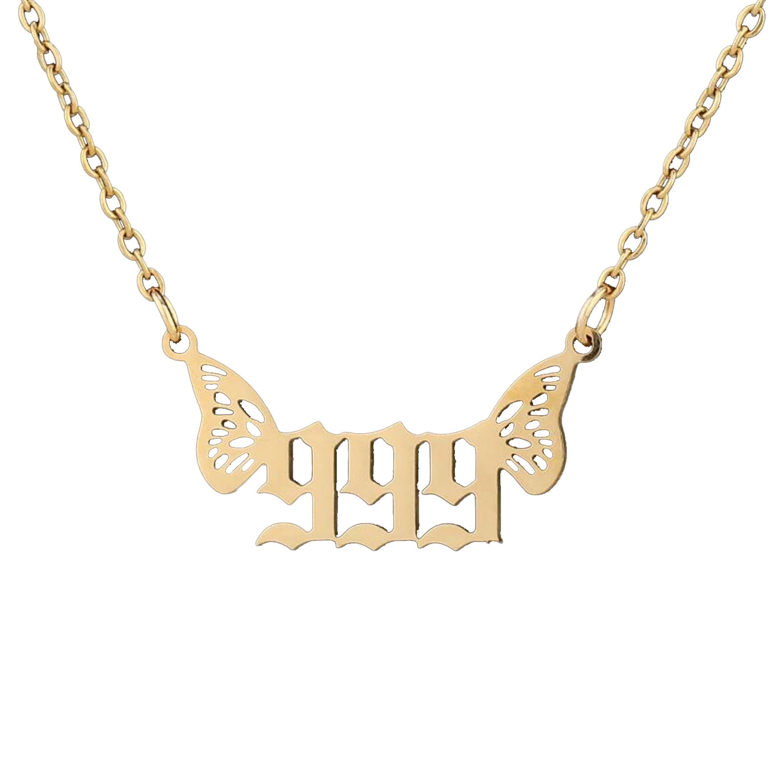 ZTTD Fashion Jewelry Stainless Steel Women Light Angel Number Pendant ...