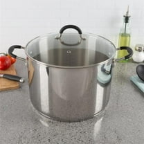 Large Stock Pot-Stainless Steel Pot with Lid-Compatible with Electric ...