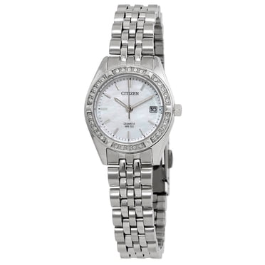 CITIZEN Women's Eco-Drive Stainless-Steel Watch EW1670-59D with Diamond ...