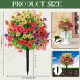 Agiufgs Artificial Flowers 22 in Tall with Ground Spike, Fade Resistant ...