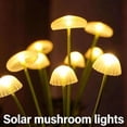 Solar Garden Lights Landscape Light Mushroom Shape for Pathway High ...