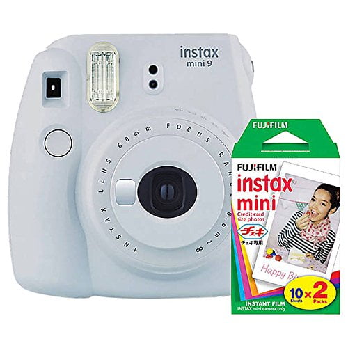 Fujifilm Instax Mini 9 (Smokey White) Instant Camera with Mini Film ...