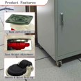 4 Pcs 40F Leveling Machine Caster, Top Plate Leveling Wheel with ...