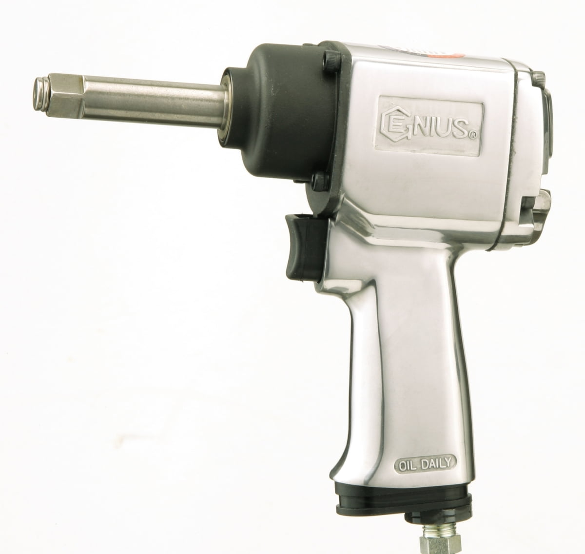 Genius Tools 1/2" Dr. Long Anvil Air Impact Wrench, 800 ft. lbs ...