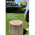Delsit Lightweight Woody Tree Trunk Looking Outdoor Indoor Pouffe ...