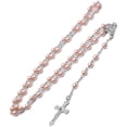6mm Pearl Rosary Necklaces Decorative Hangable Pendant Crafts Bead ...