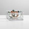 mDesign Stackable Small Plastic Baby Nursery Storage Organizer Bin with ...