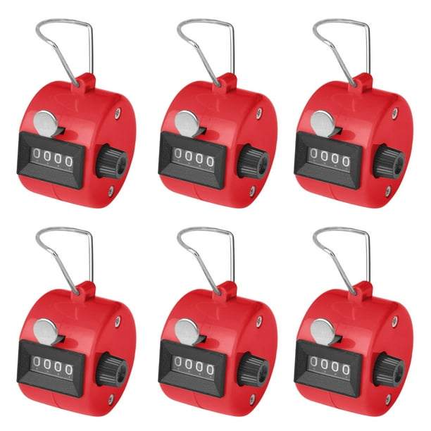 Toptie 6 PCS Handheld Tally Counters, 4-Digit Mechanical Hand Counter ...