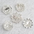 Efavormart 5 Pcs Assorted Silver Plated Mandala Crystal Rhinestone ...