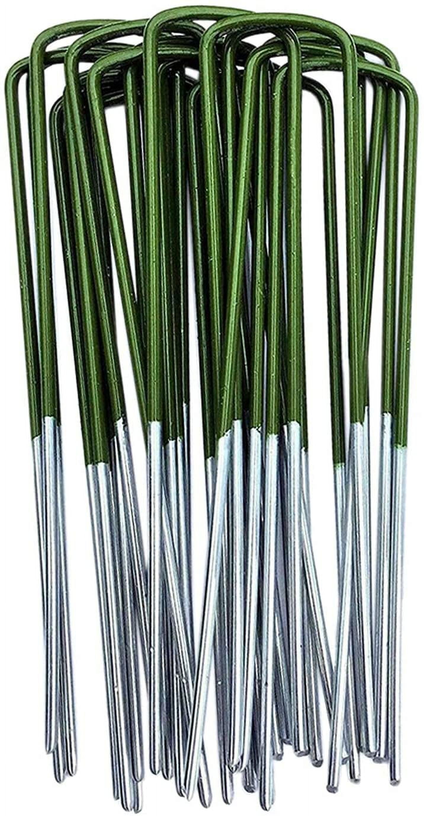 Paquete de 4 clavos de fijación de acero galvanizado para césped ...