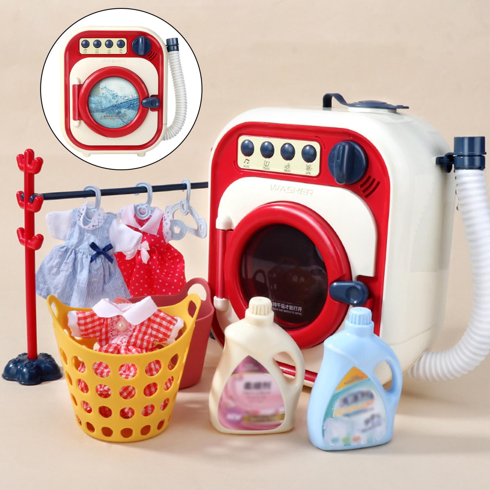 Beloving Kid s Washing Machine Electric Home Applicance Washer Toy Model Other 24x11x22cm