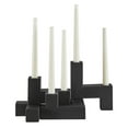 Danya B. Contemporary Black Metal 2-Piece Stacking Candelabra Taper Candle Holder Set - Walmart.com