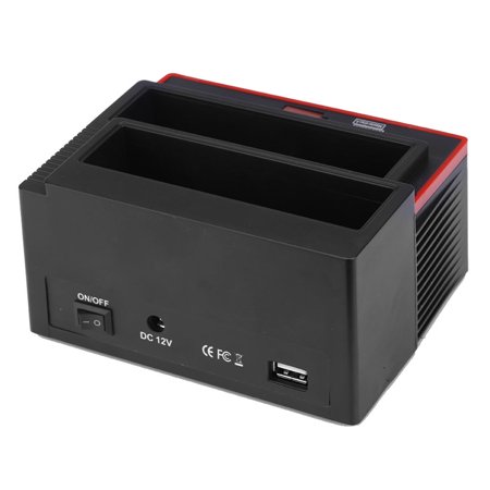 Dual-Bay 2.5"/3.5" Hard Drive Dock Station IDE HDD Enclosure Docking ...