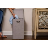 BirdRock Home Single Linen Laundry Hamper with Lid and Removable Liner ...